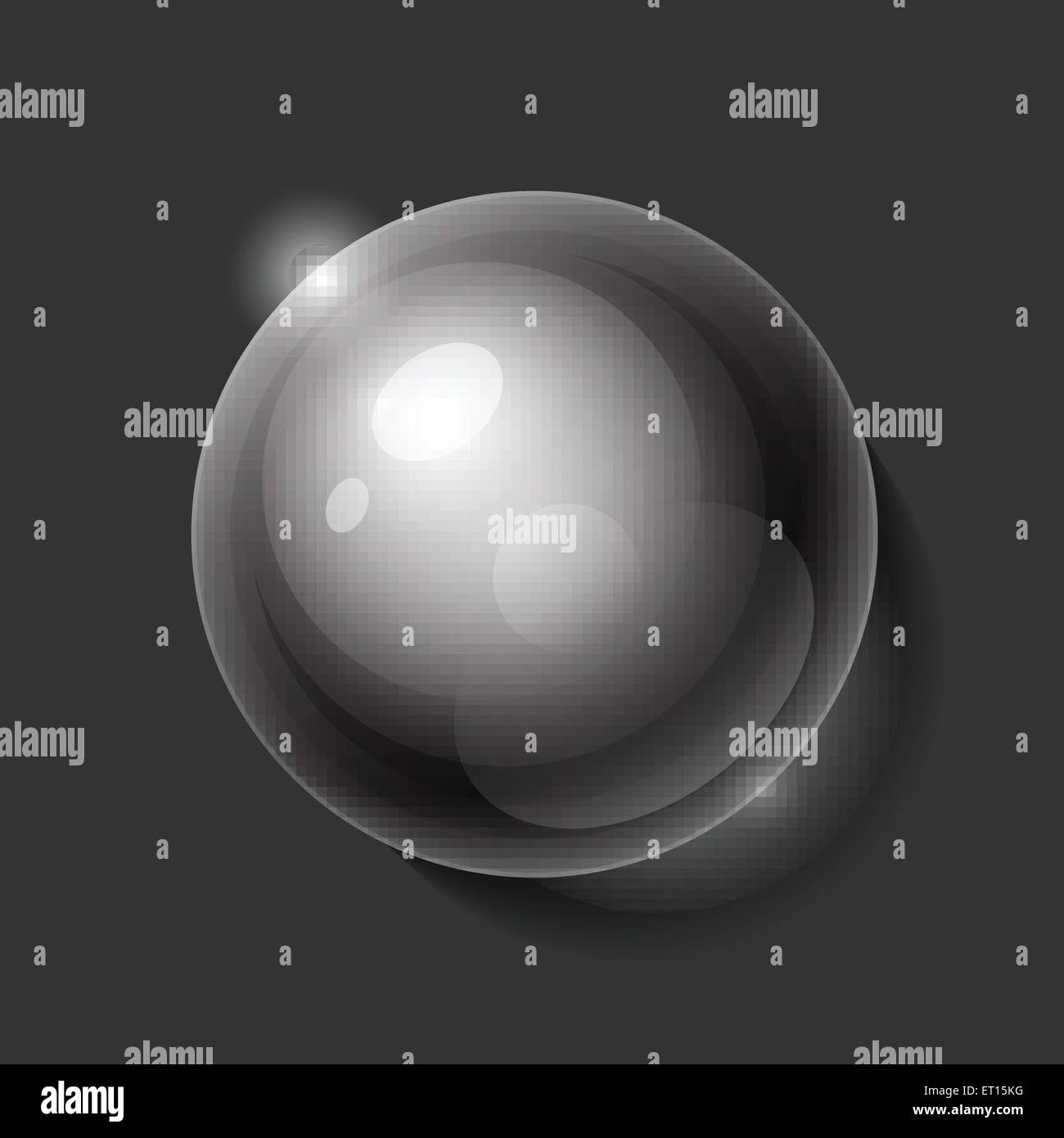 Realistic shiny transparent water drop sphere. RGB EPS 10 vector ...