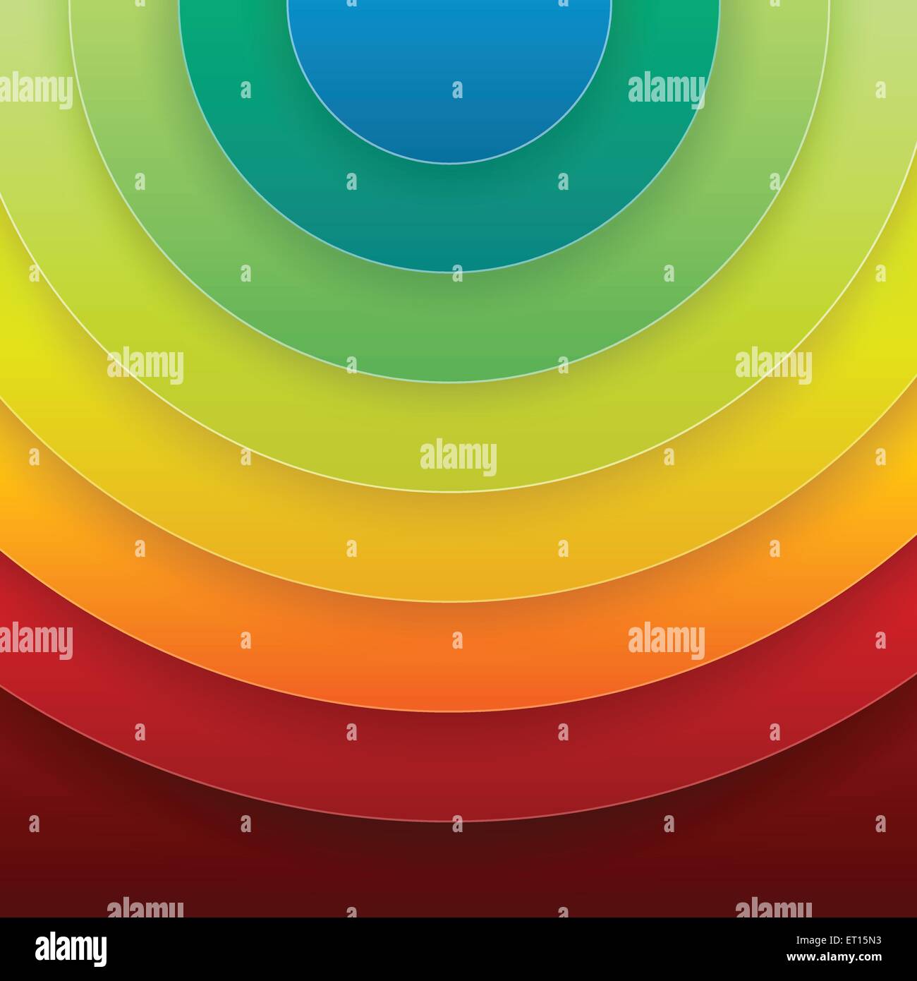 Infographics rainbow round paper shapes abstract background. RGB EPS 10 ...