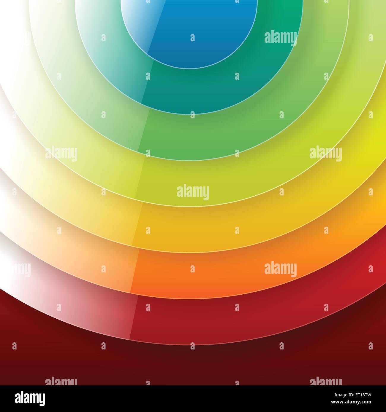 Infographics rainbow shiny round paper shapes abstract background. RGB ...