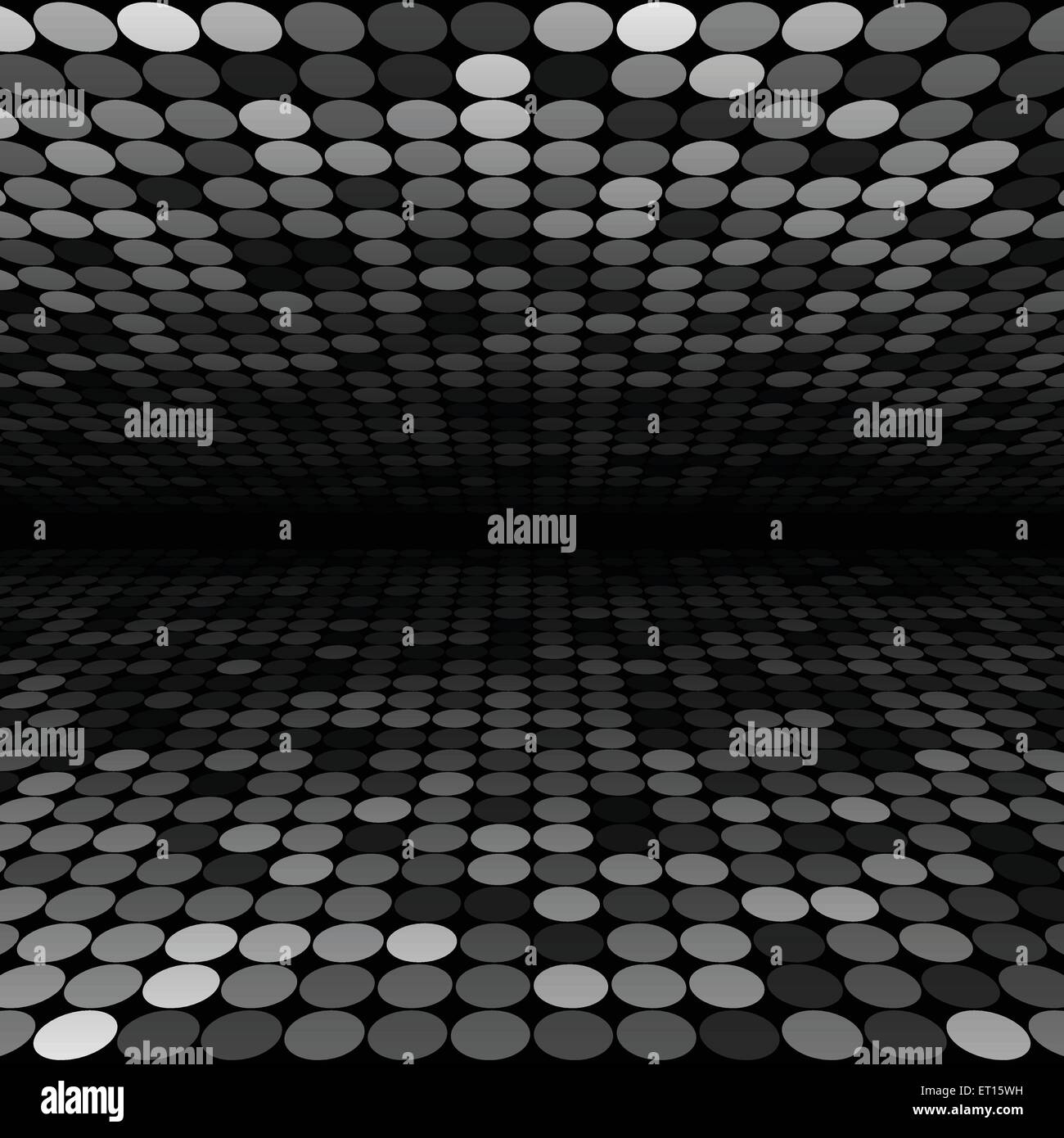 Abstract black, white and grey disco circles background. RGB EPS 10 ...