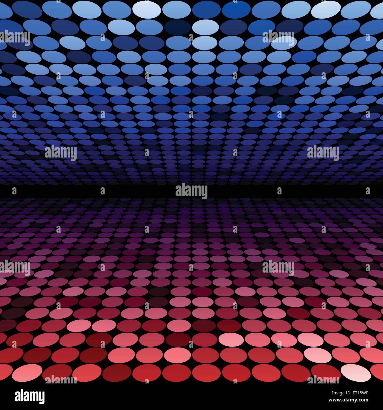 Abstract blue and red disco circles background. RGB EPS 10 vector ...