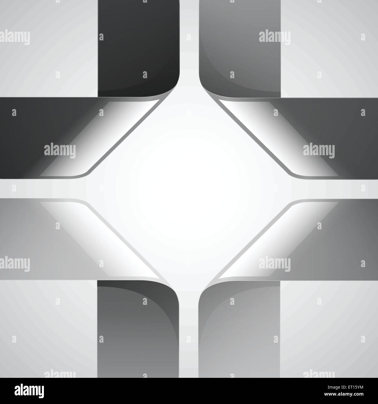 Infographics moebius origami gray shiny paper triangles on white ...