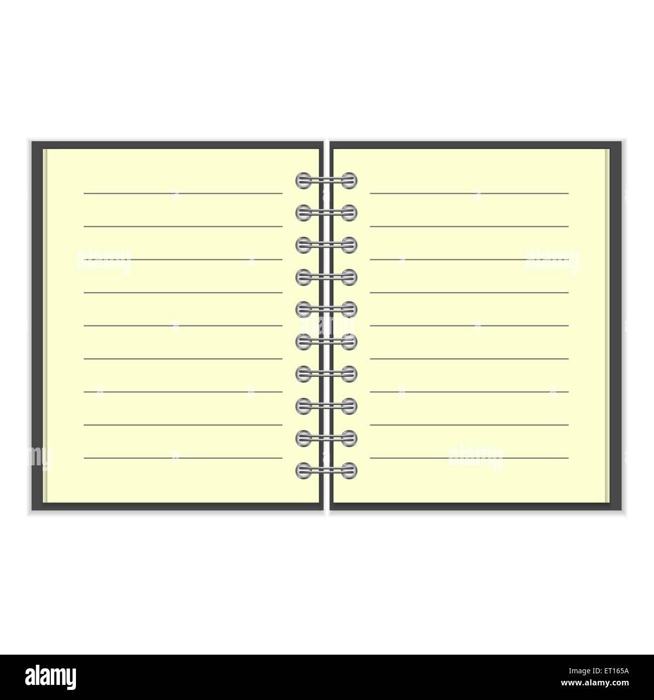 Open spiral lined notebook Stock Vector Image & Art - Alamy Open spiral lined notebook Stock Vector Image & Art - Alamy