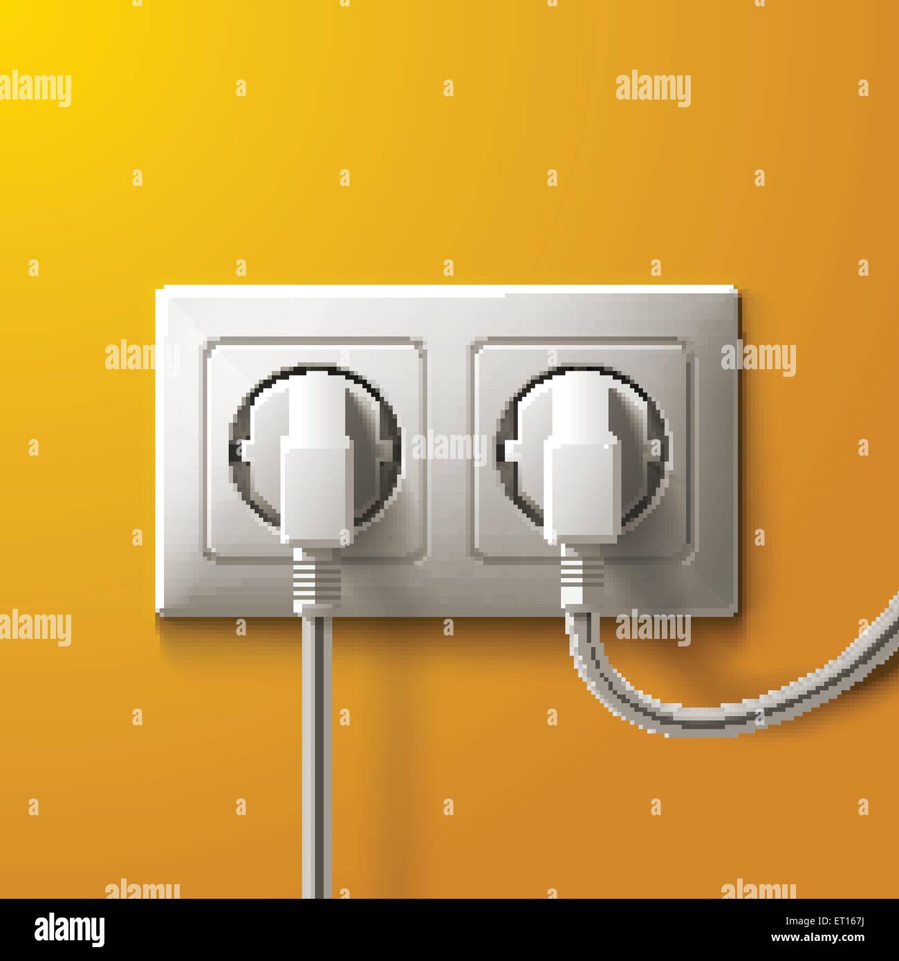 Plastic wall plugs Stock Vector Images - Alamy