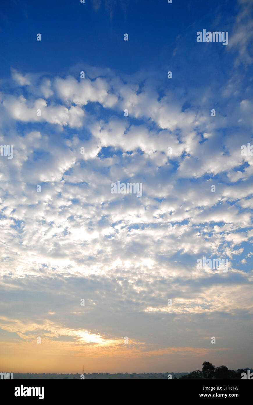View of early morning clouds ; India Stock Photo - Alamy