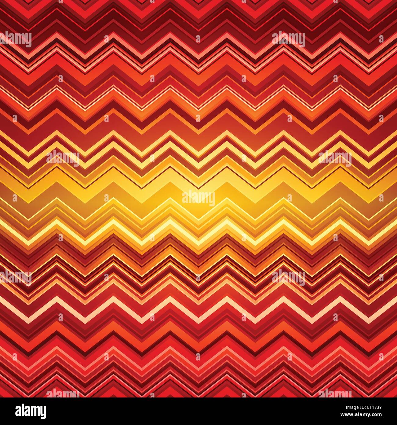 Abstract red and orange zig-zag warped stripes ethnic pattern ...