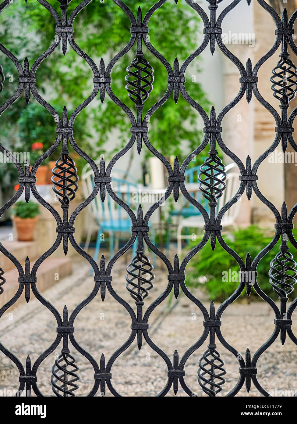 Wrought iron gate spain hi-res stock photography and images - Alamy