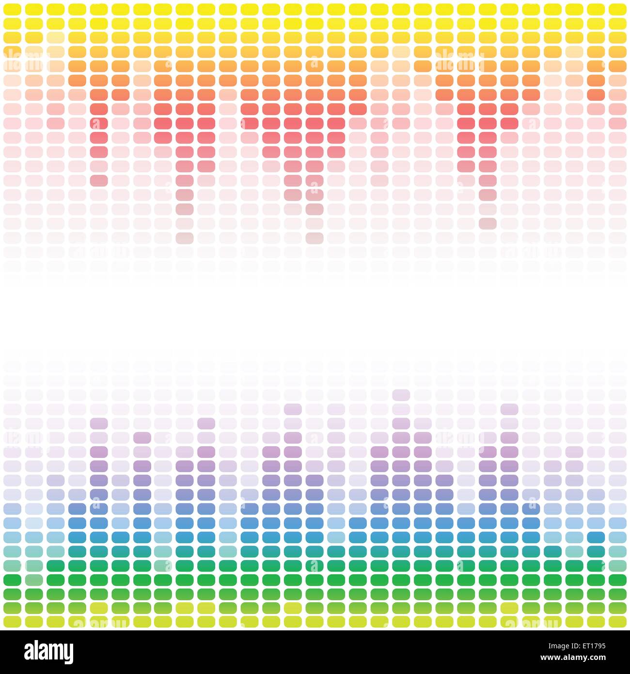 Rainbow digital equalizers on white background. RGB EPS 10 vector ...