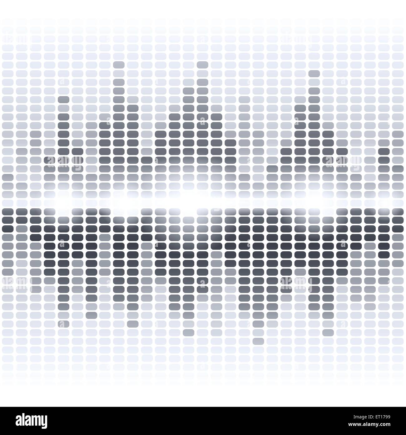 Shining grey digital equalizer on white background. RGB EPS 10 vector ...