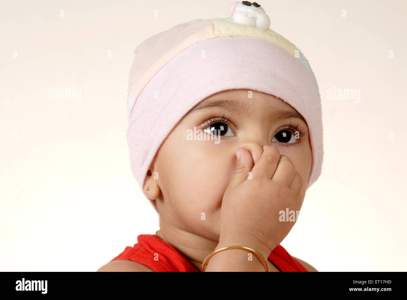 Child nose close up smell hi-res stock photography and images - Alamy
