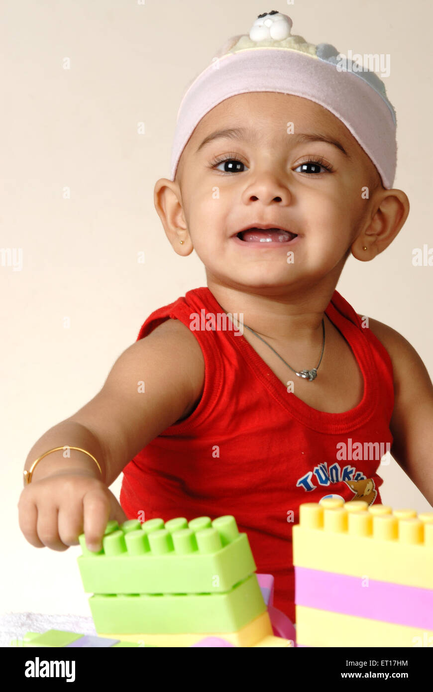 Baby boy playing ; Bombay Mumbai ; Maharashtra ; India MR#512 Stock ...