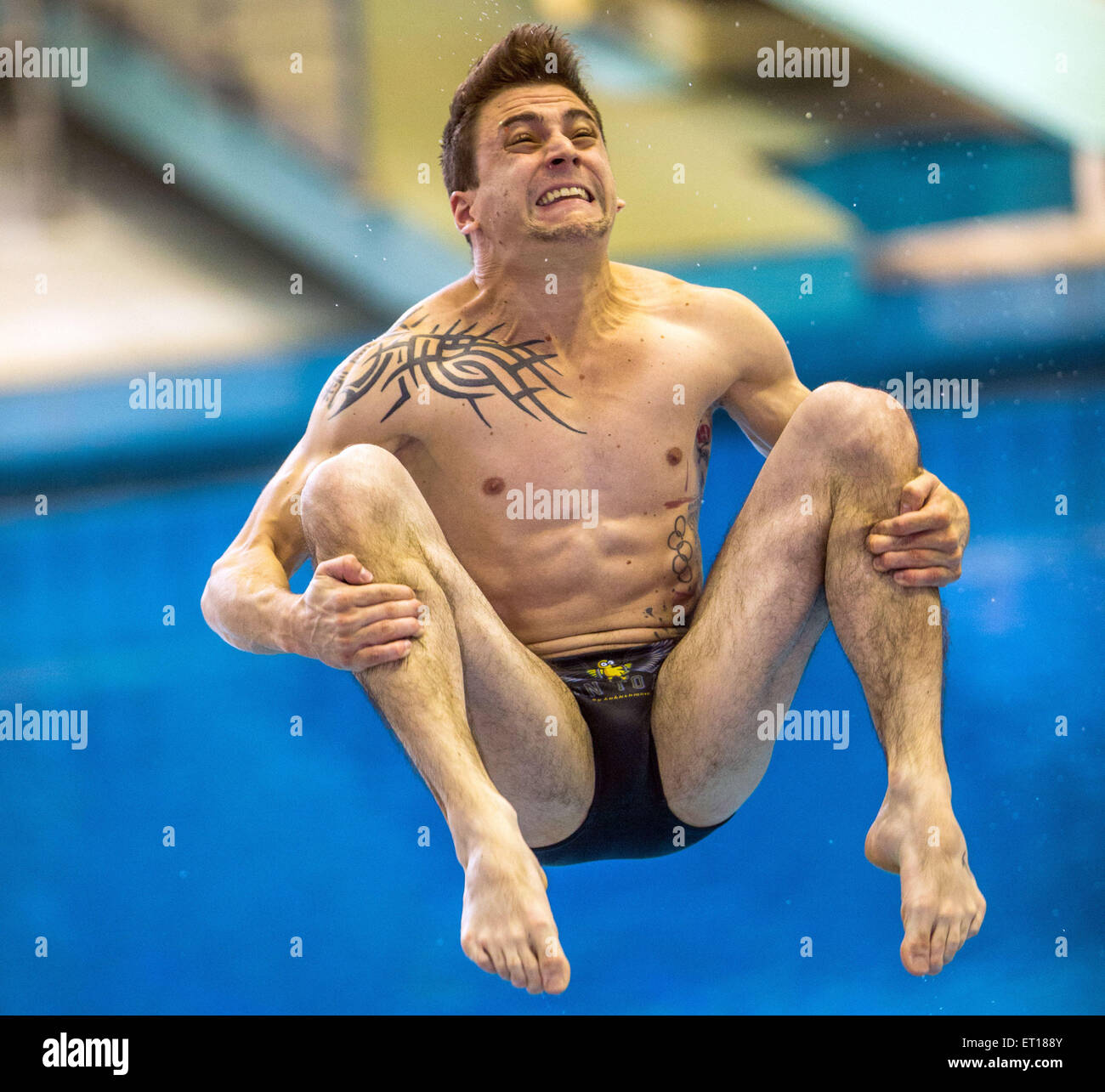 Rostock, Germany. 10th June, 2015. French diver Matthieu Rosset in ...