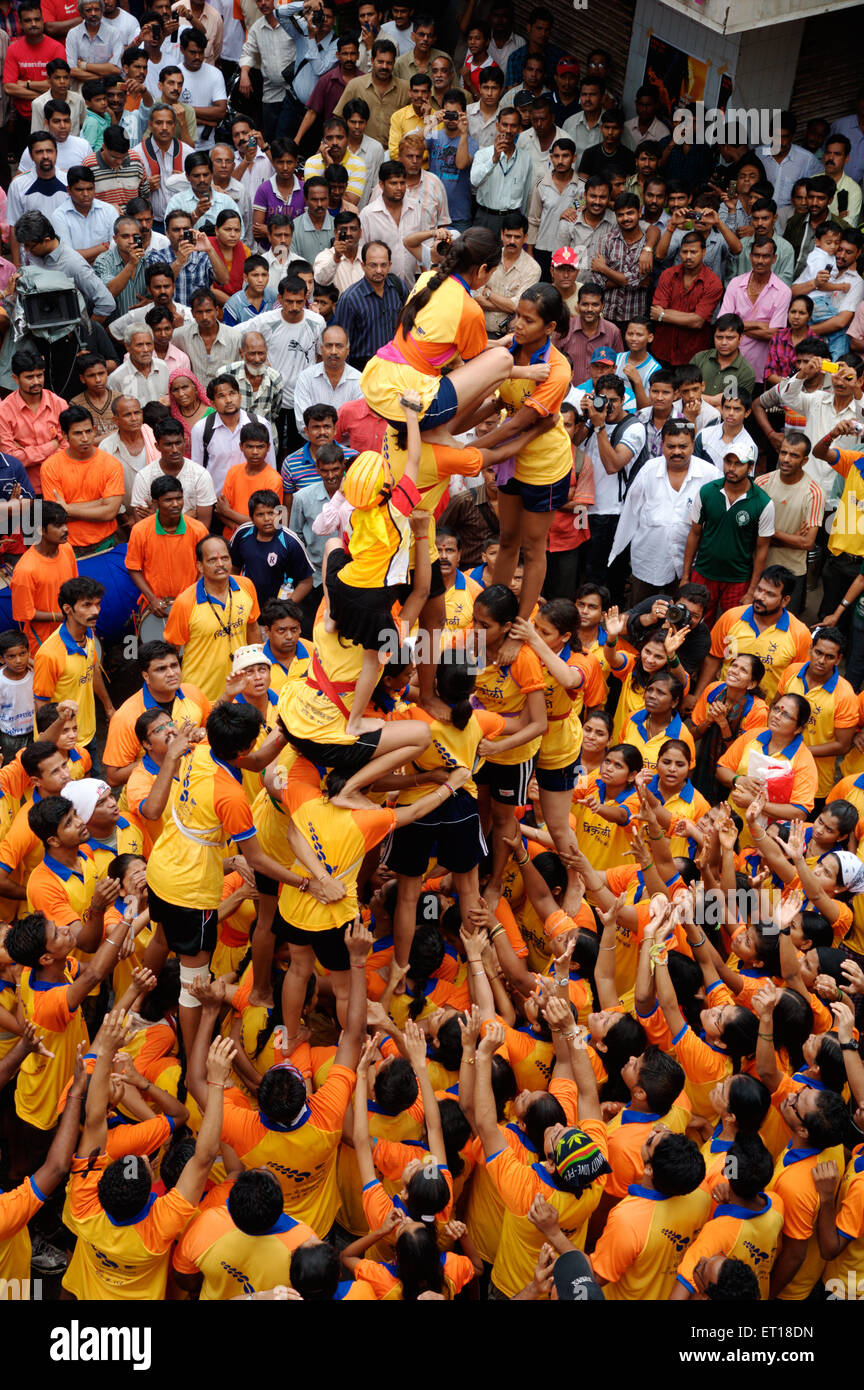 Human pyramid hi-res stock photography and images - Alamy