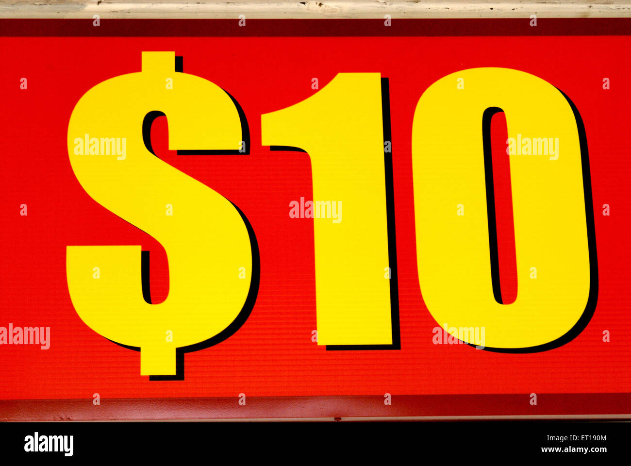 ten dollar sign Stock Photo - Alamy