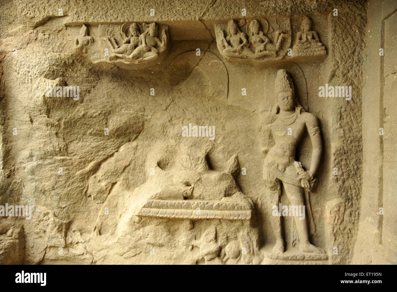 Buddhist Panel Caves in Aurangabad Maharashtra India Stock Photo - Alamy