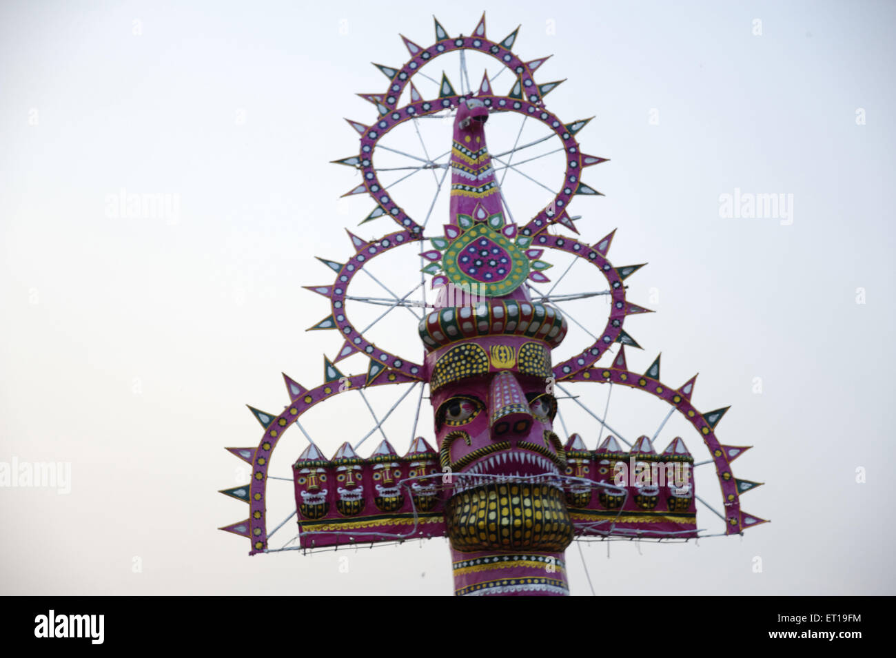 statue of ravan dassera festival girgaum chowpatty mumbai Maharashtra ...