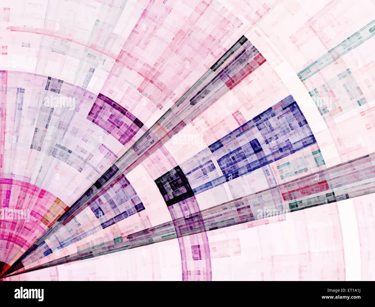 Composition of abstract radial grid Stock Vector Image & Art - Alamy