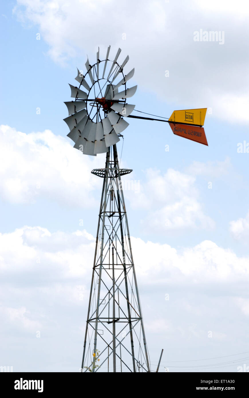 Windmill ; Amreli ; Gujarat ; India Stock Photo - Alamy