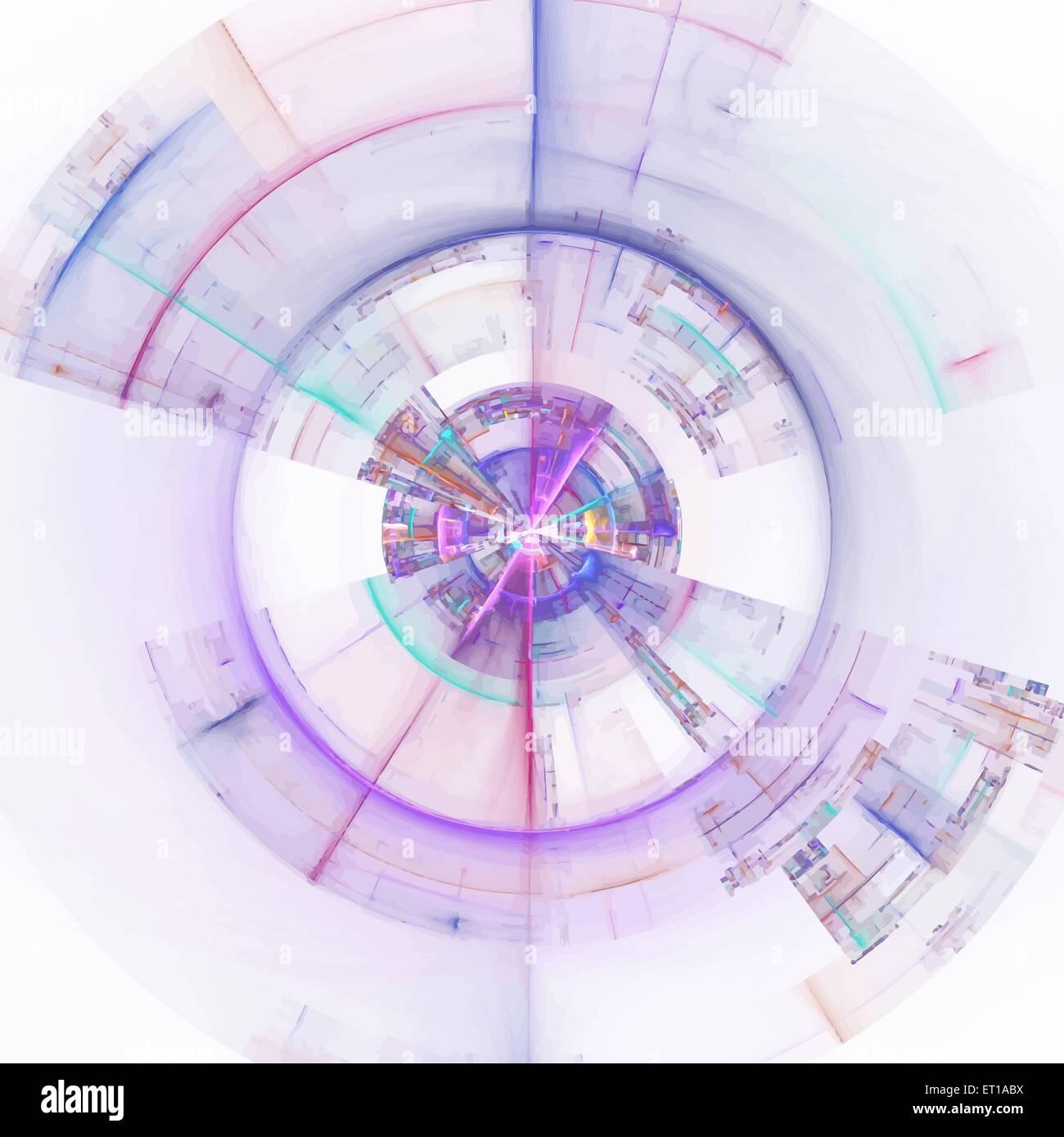 Composition of abstract radial grid Stock Vector Image & Art - Alamy