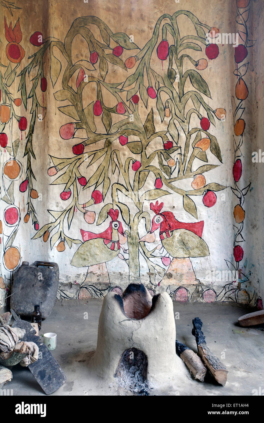 Madhubani painting on wall hi-res stock photography and images - Alamy
