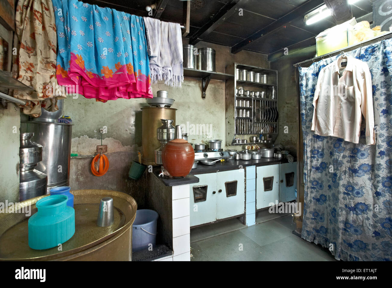 One Room House, Textile mill chawl, Bombay, Mumbai, Maharashtra, India ...