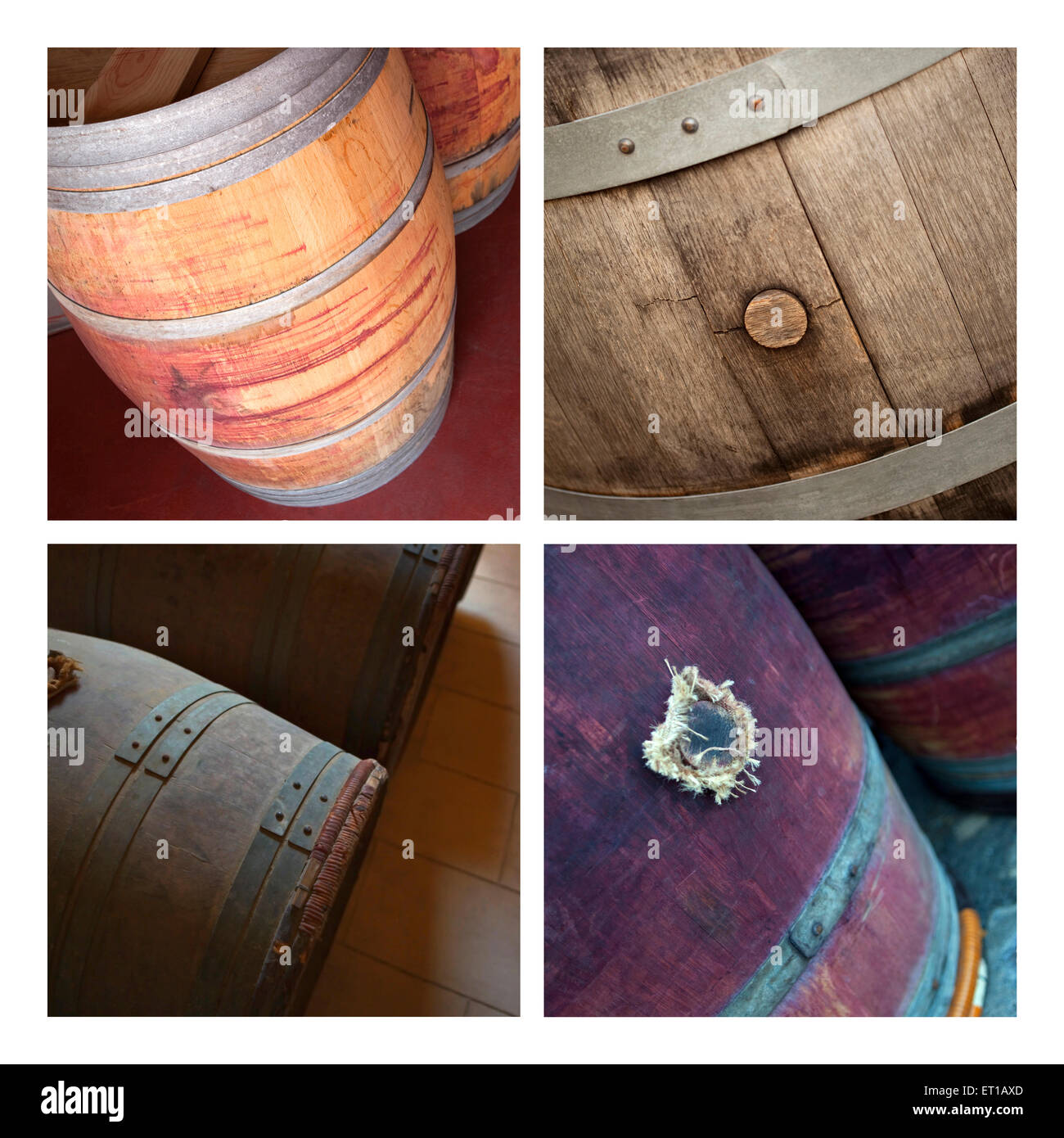Oak barrel detail Cut Out Stock Images & Pictures - Alamy