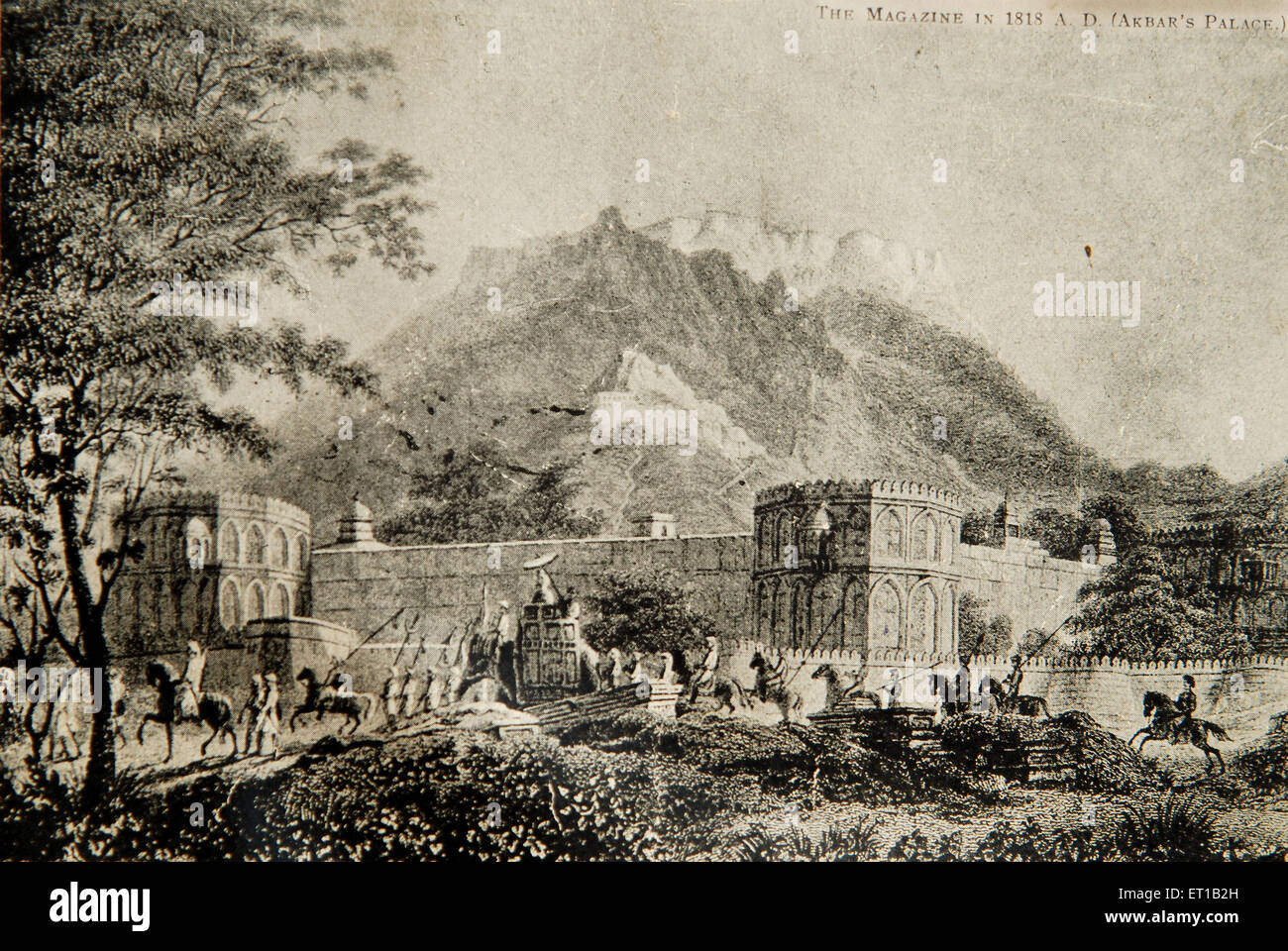 Old picture of magazine in 1818 A.D. akbar palace ; Ajmer ; Rajasthan ...