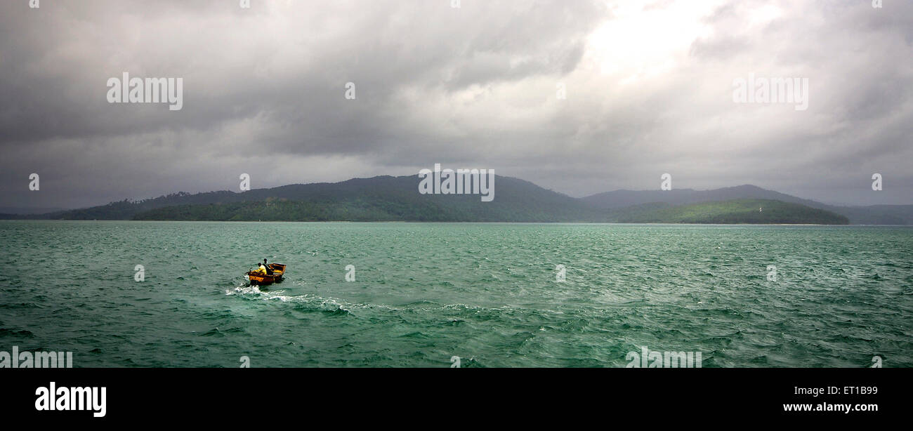 Boating sea ; Port Blair ; Andaman Island ; Andaman and Nicobar Islands ...