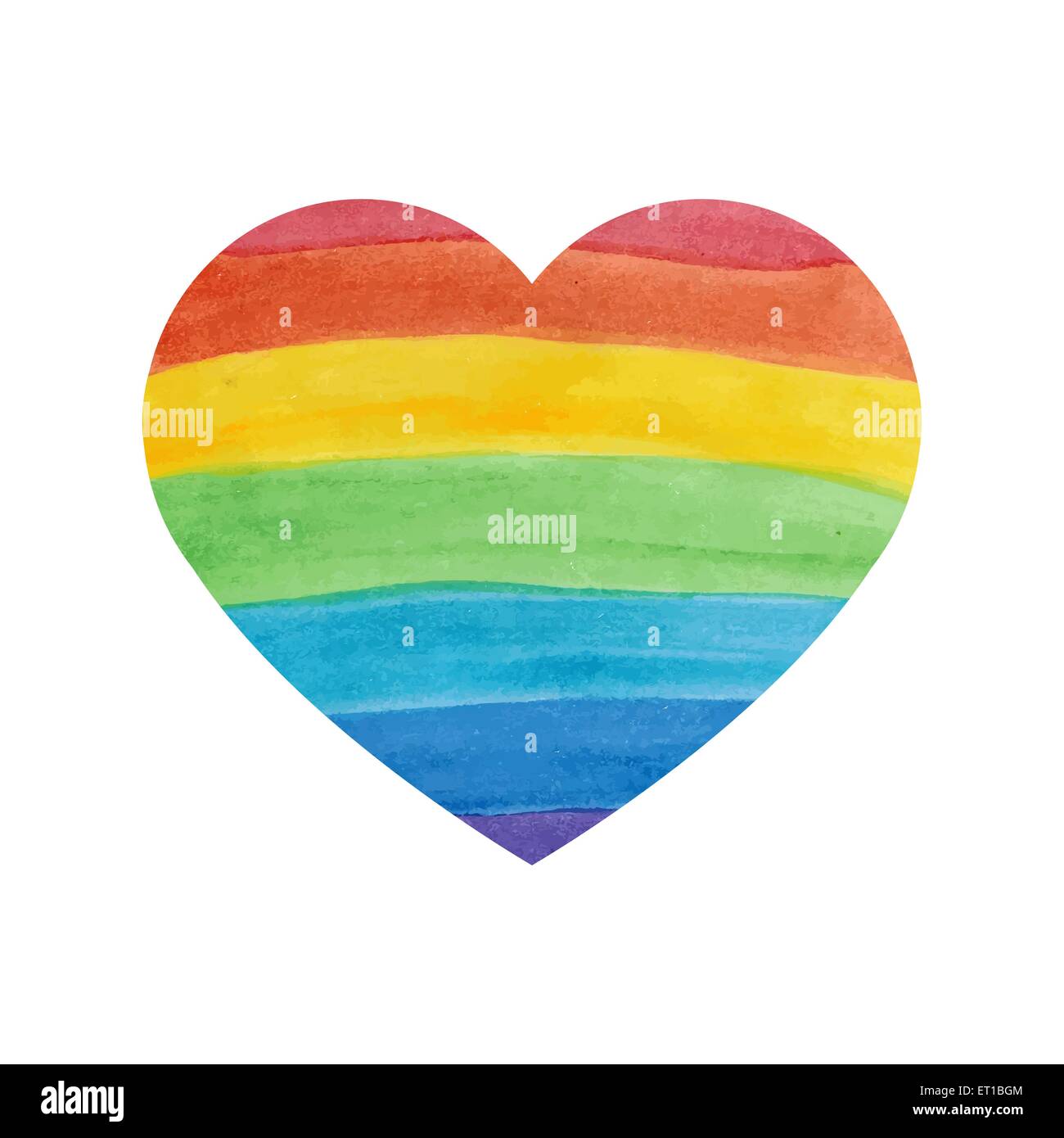 Water color textured rainbow heart Stock Vector Image & Art - Alamy