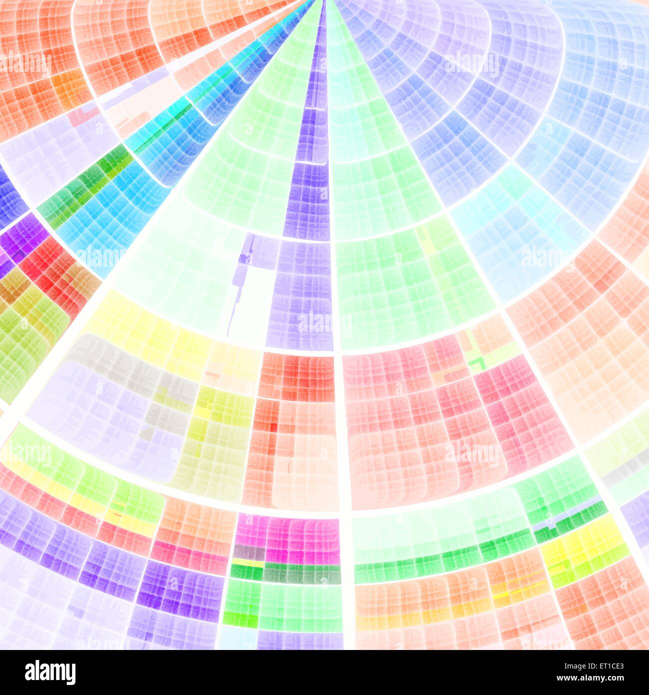 Composition of abstract radial grid Stock Vector Image & Art - Alamy