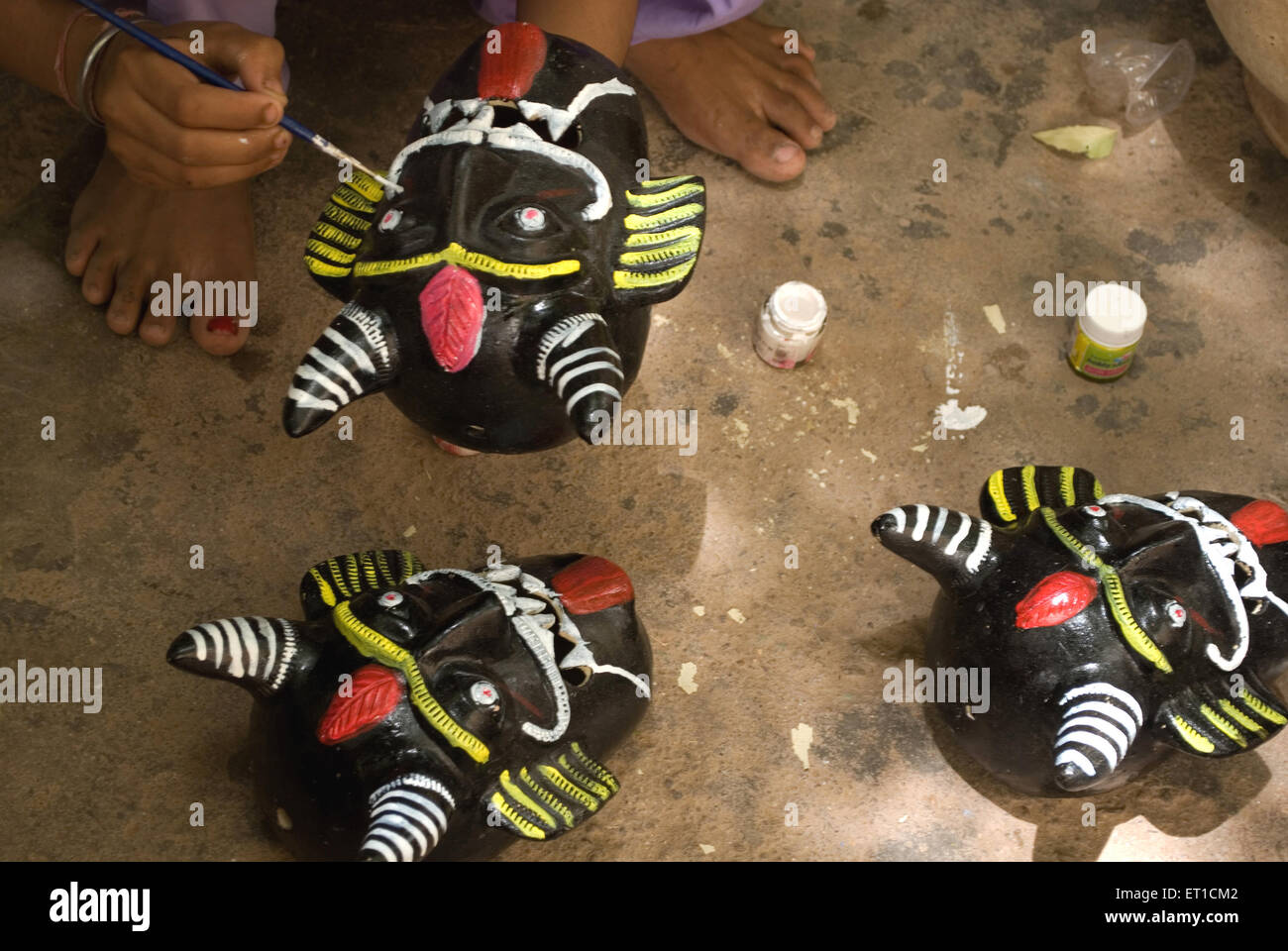 painting bajuka bijooka scarecrow ; Jodhpur ; Rajasthan ; India Stock ...