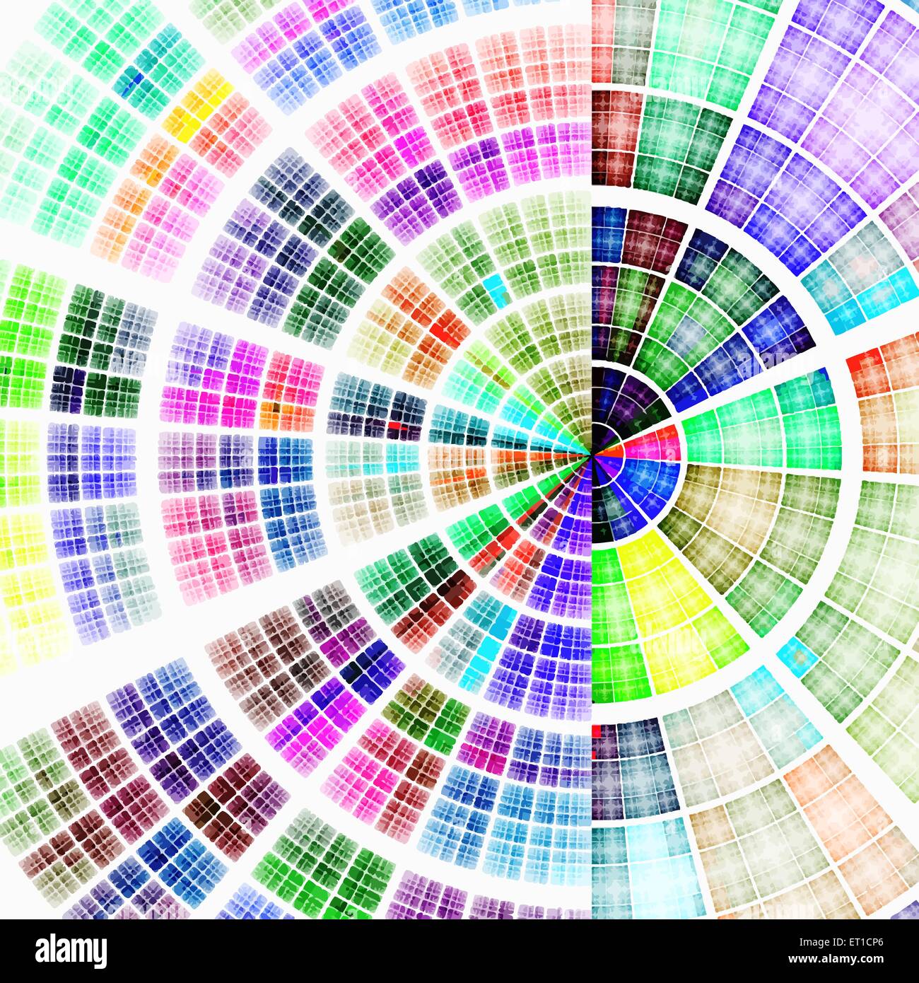 Composition of abstract radial grid Stock Vector Image & Art - Alamy