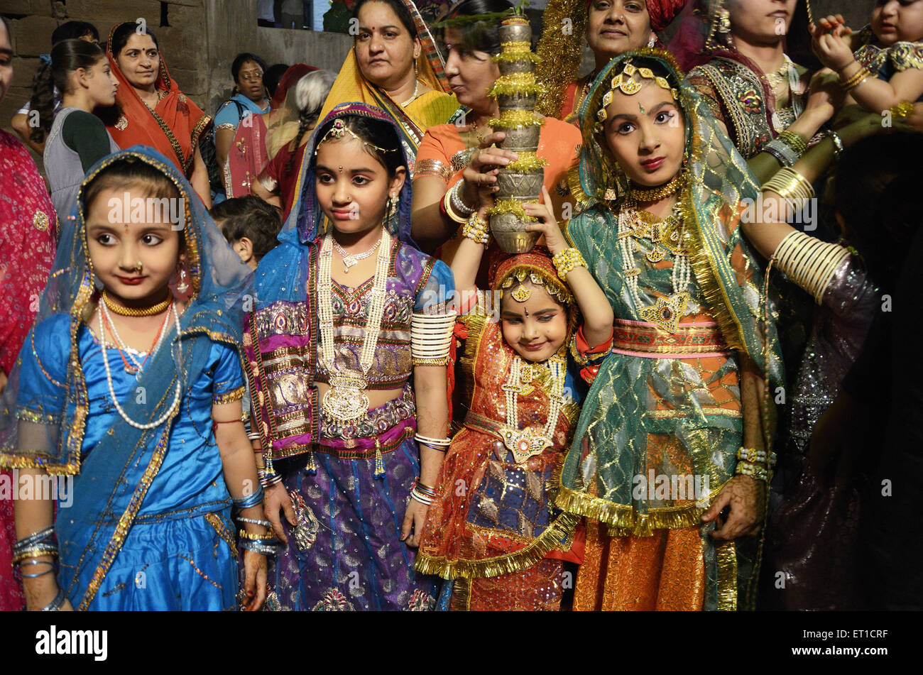 Gangaur festival in Jodhpur at Rajasthan India Stock Photo - Alamy
