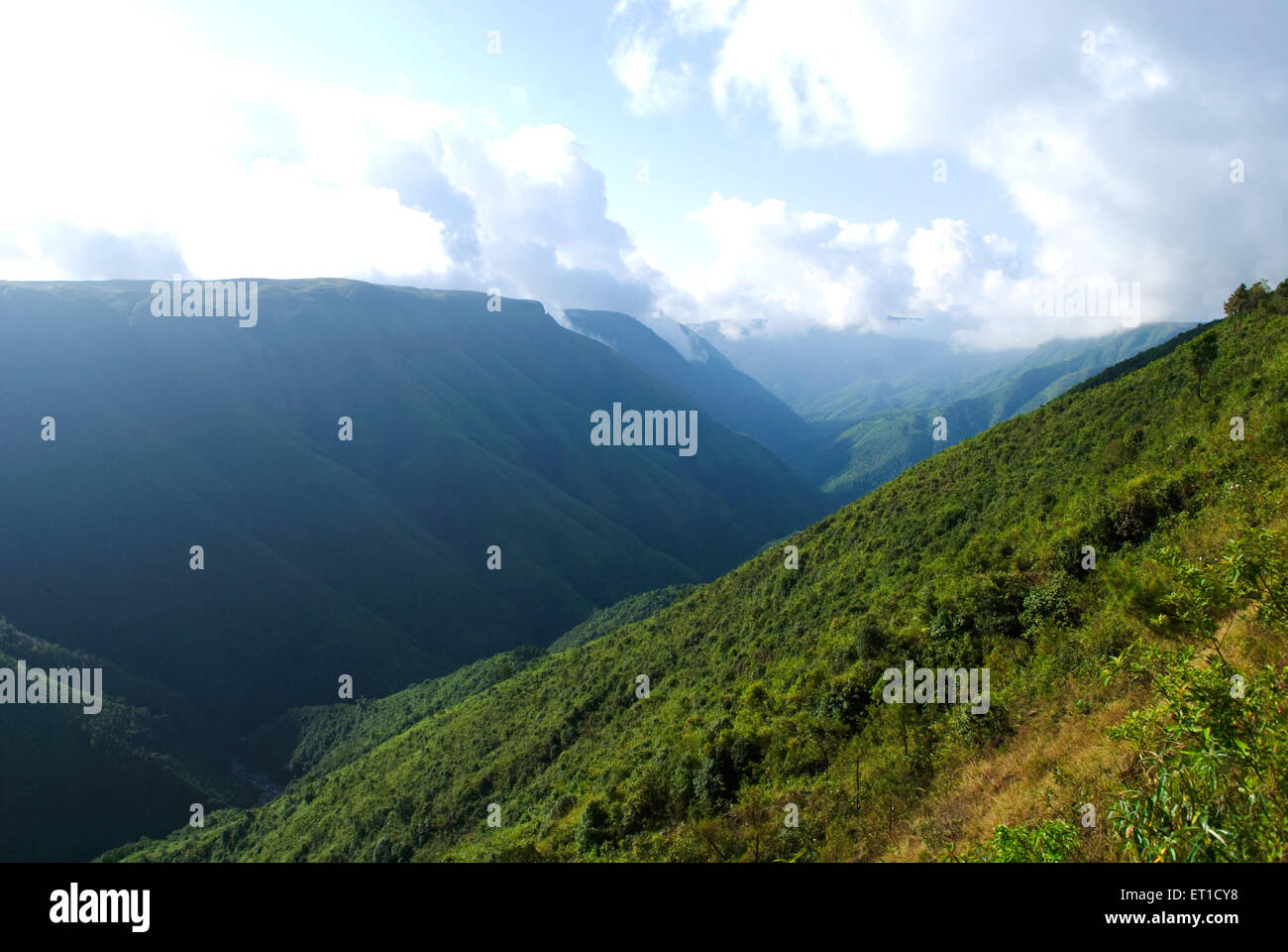 Mawdok midway at Cherrapunji ; Mawdok Dympep Valley ; Shillong ...