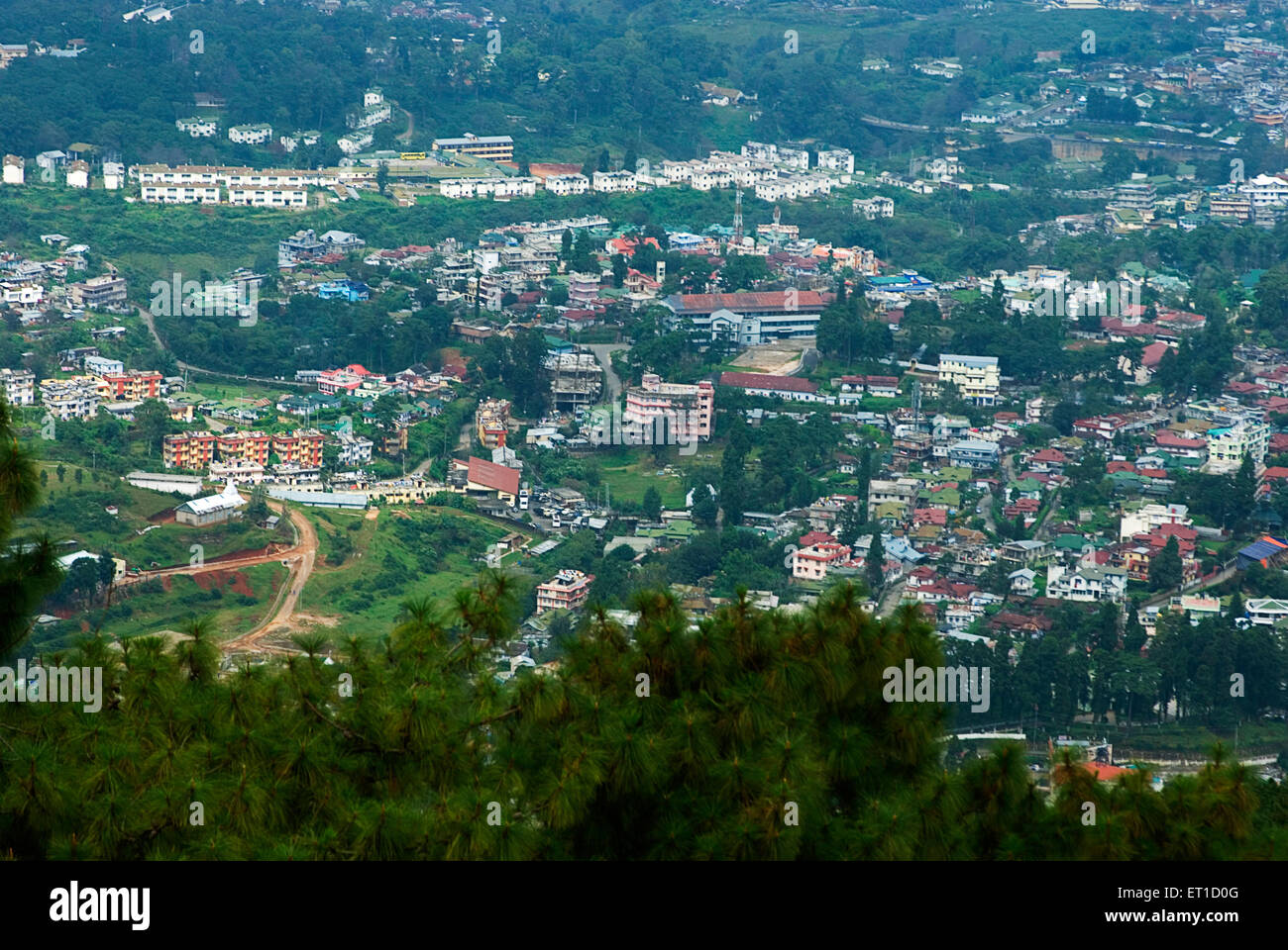 Aerial view of city ; Shillong ; Meghalaya ; India Stock Photo - Alamy