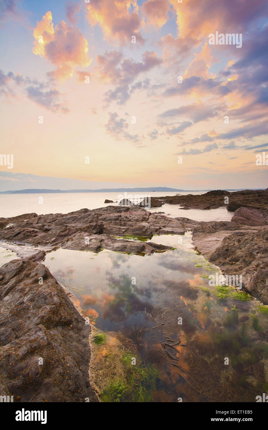 sunset at England Stock Photo - Alamy