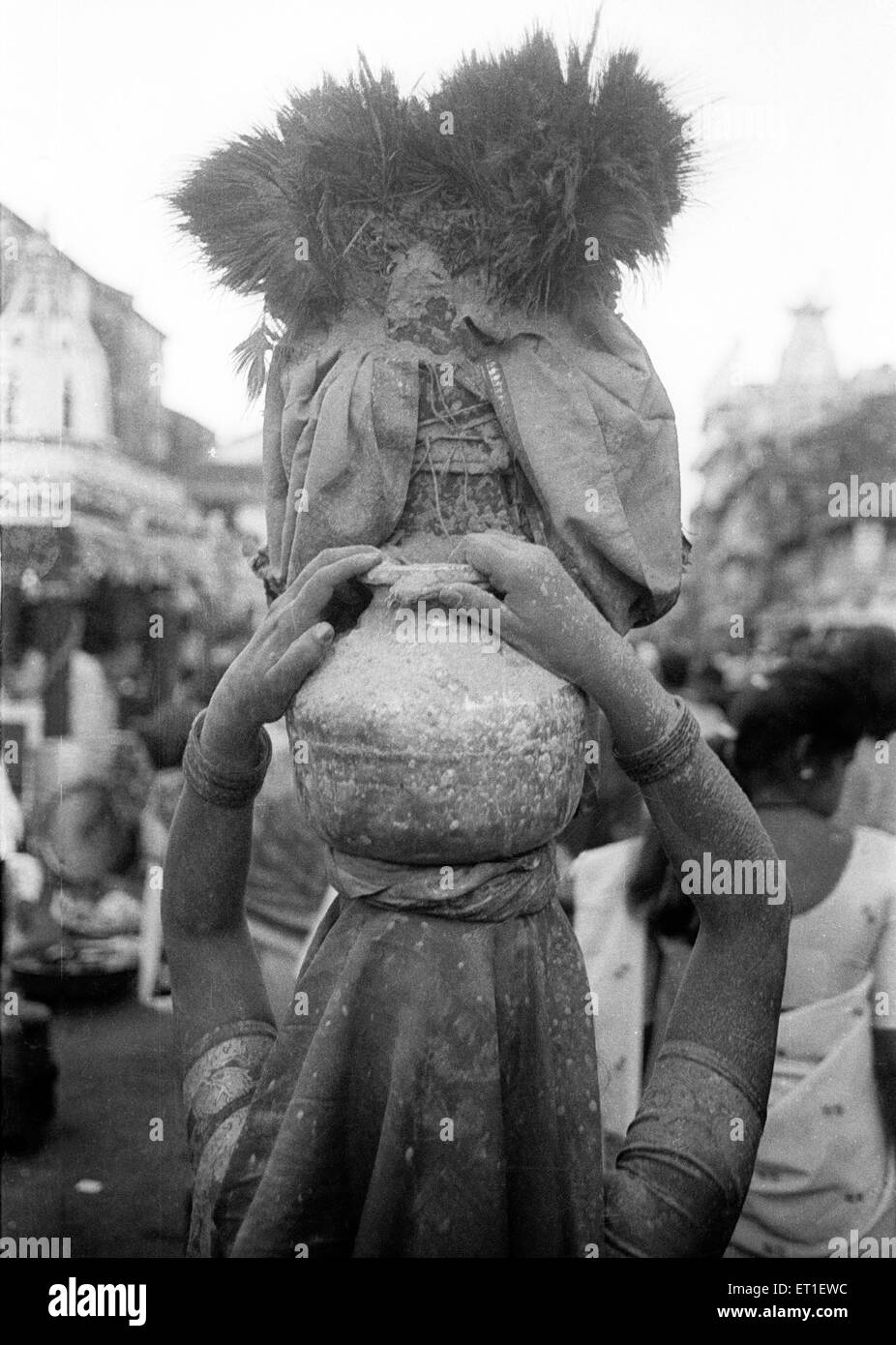 Devdasi celebrating Yellamma festival at Kamathipura ; Bombay Mumbai ...