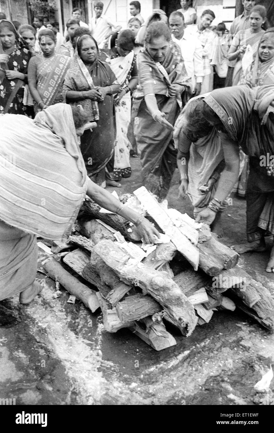 Devdasi celebrating Yellamma festival at Kamathipura ; Bombay Mumbai ...