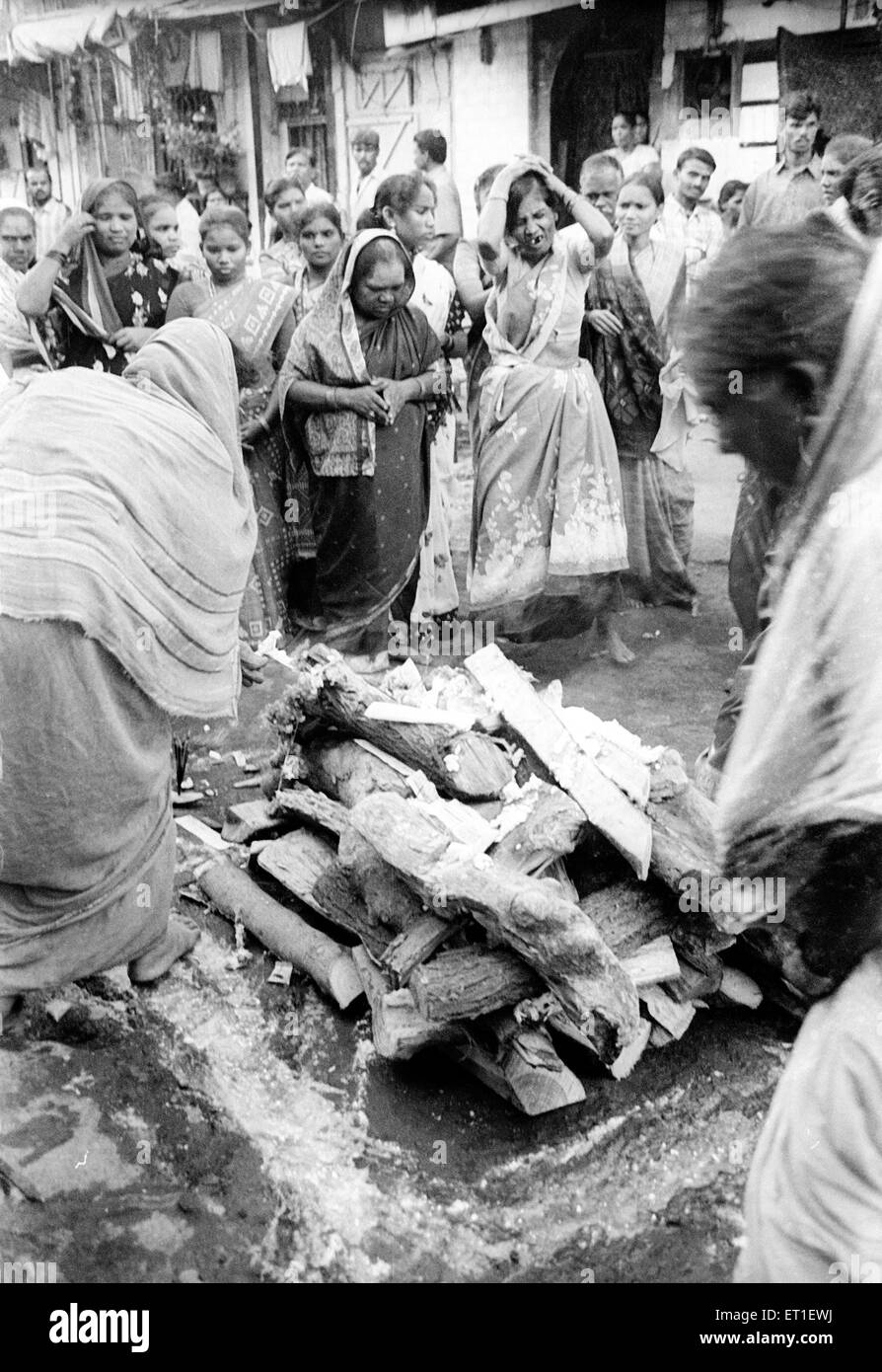 Devdasi celebrating Yellamma festival at Kamathipura ; Bombay Mumbai ...