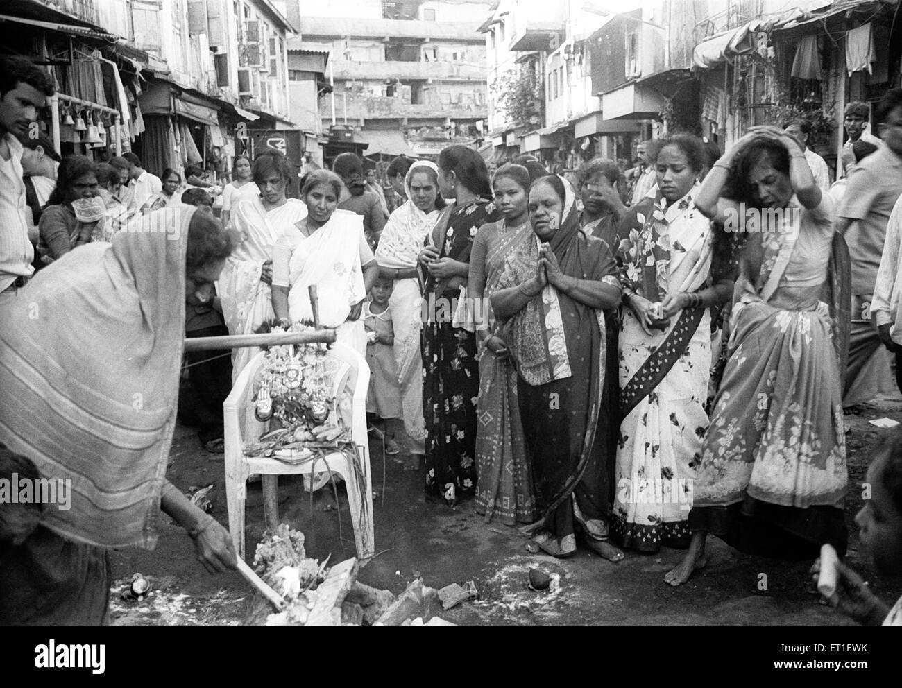 Devdasi celebrating Yellamma festival at Kamathipura ; Bombay Mumbai ...
