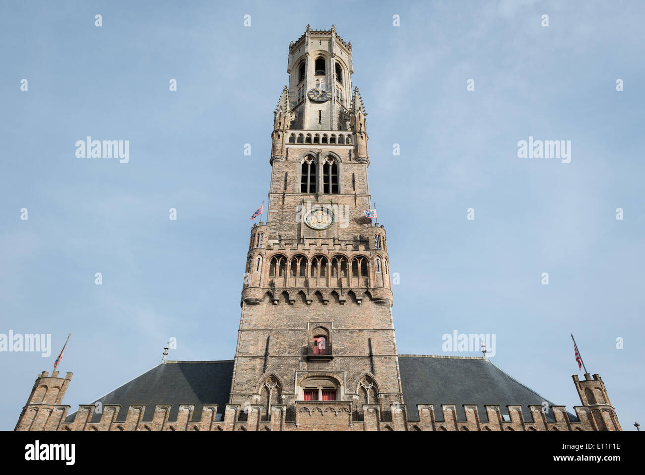 Bruges, Belgium, the Bell Tower Stock Photo - Alamy