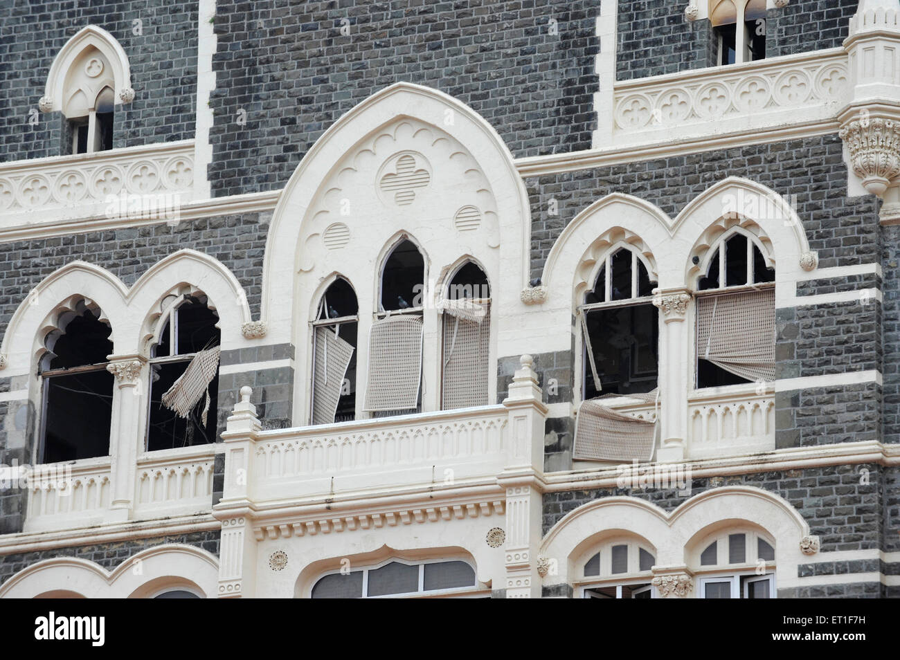 Broken windows taj mahal hotel hi-res stock photography and images - Alamy
