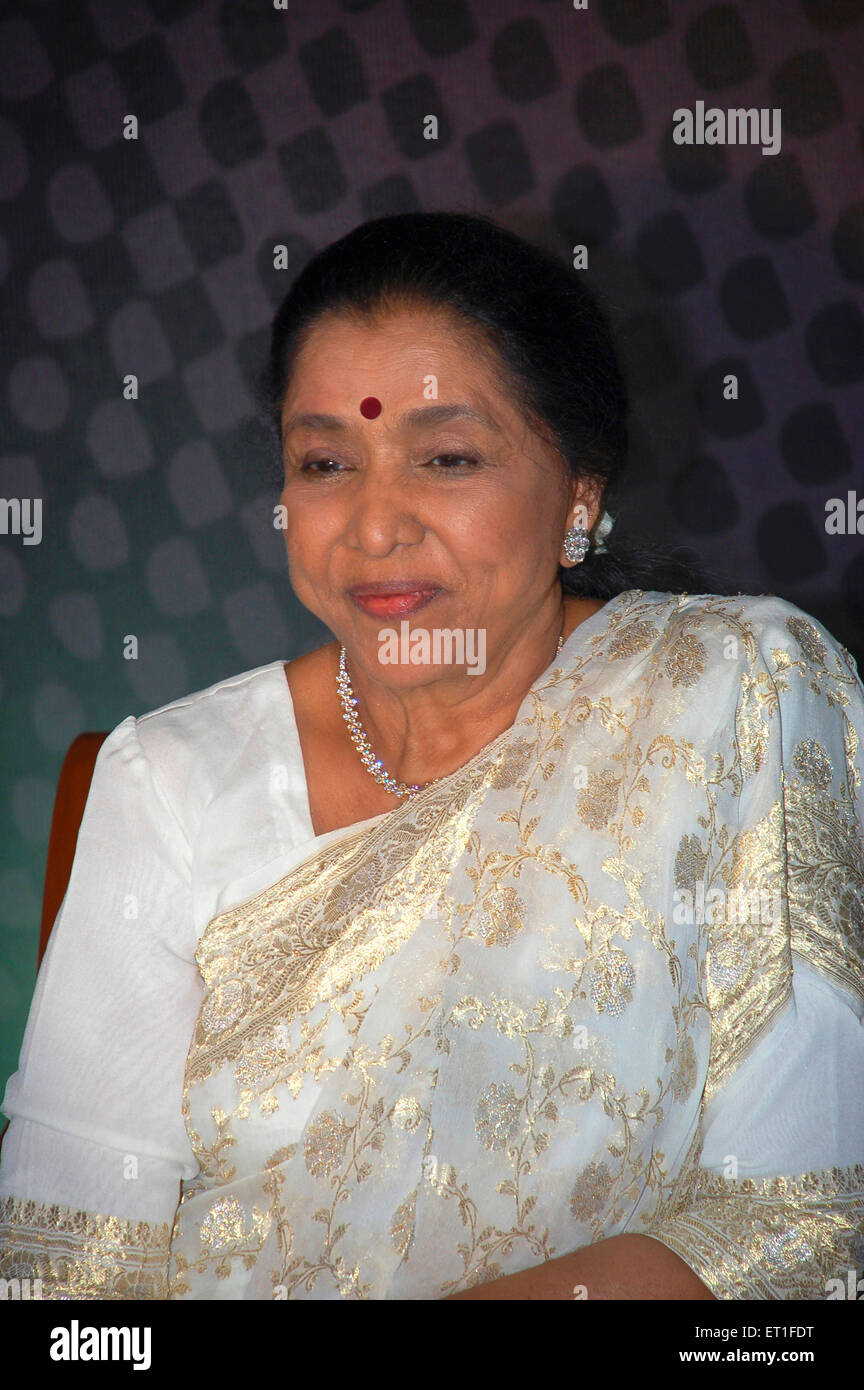 Asha Bhosle, Indian playback singer, entrepreneur, India, Asia Stock ...