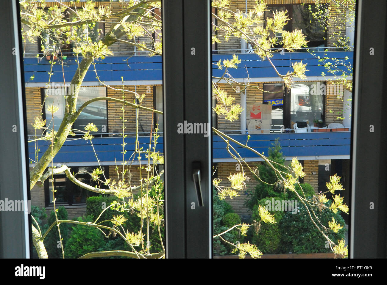 View from window, Berlin, Germany, German, Europe, European Stock Photo ...