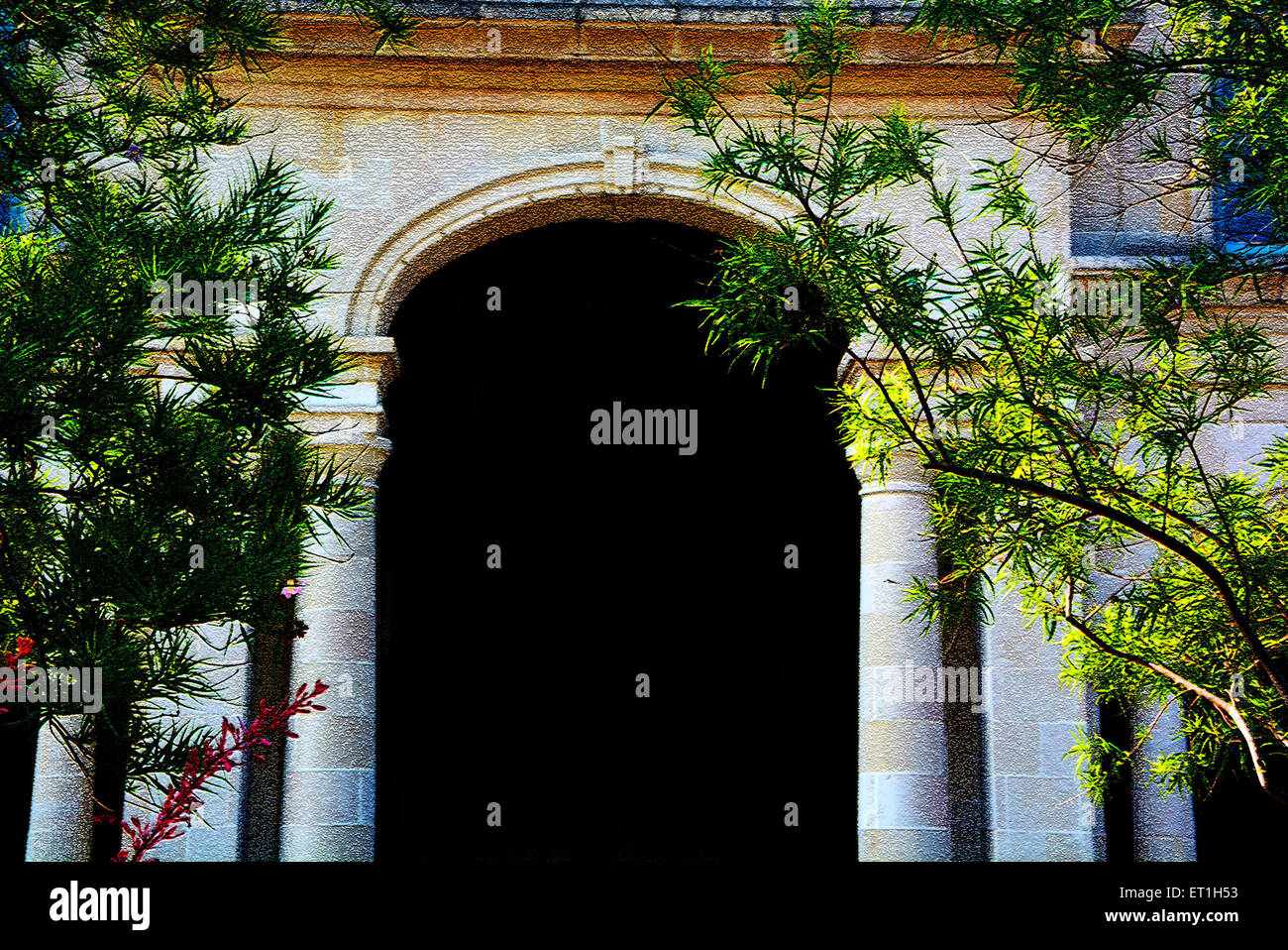 Image of a Roman type structure in Frisco, Texas USA Stock Photo - Alamy