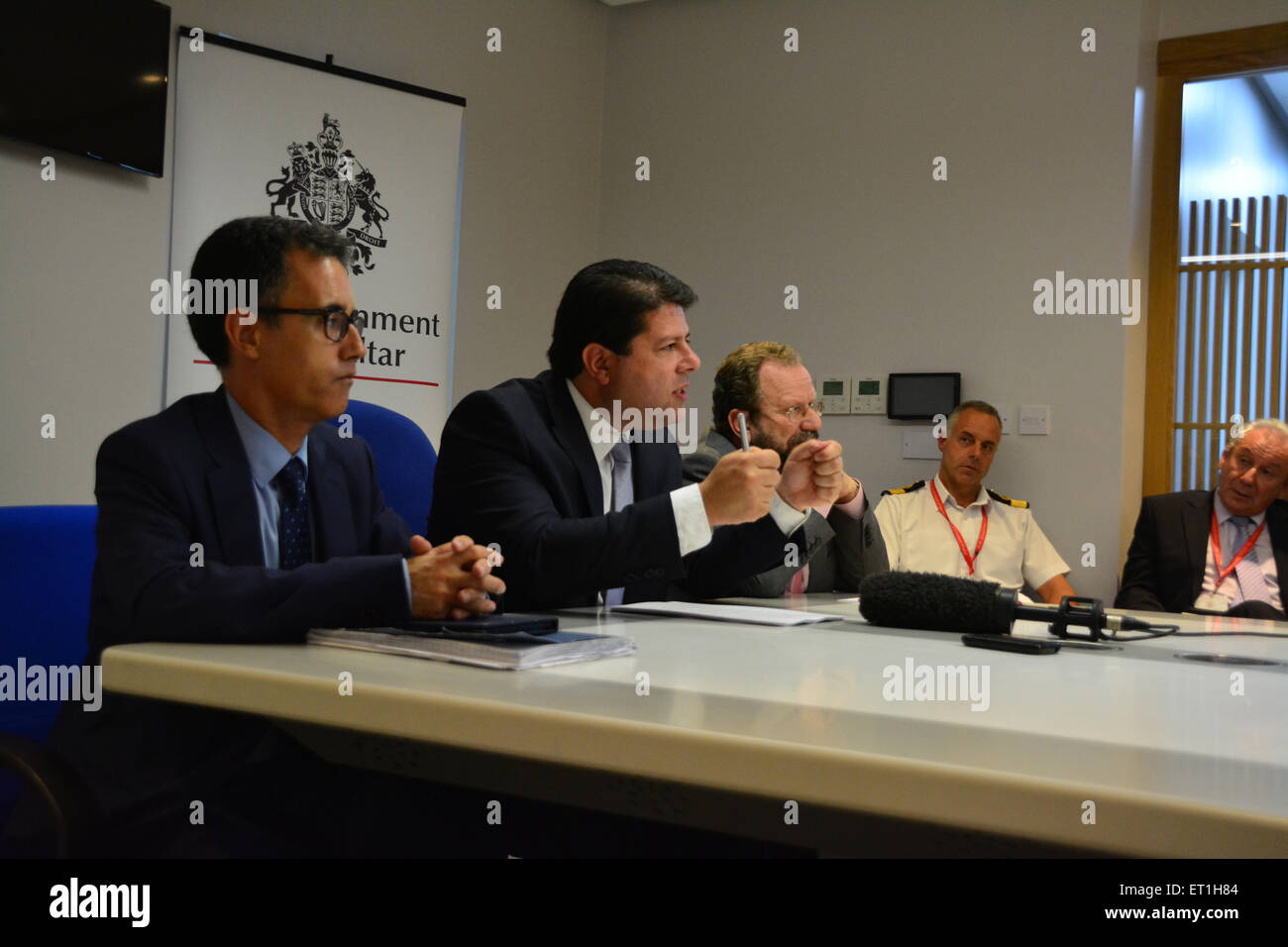 Gibraltar - 10th June 2015 - Pictured Fabian Picardo, Chief Minister of ...