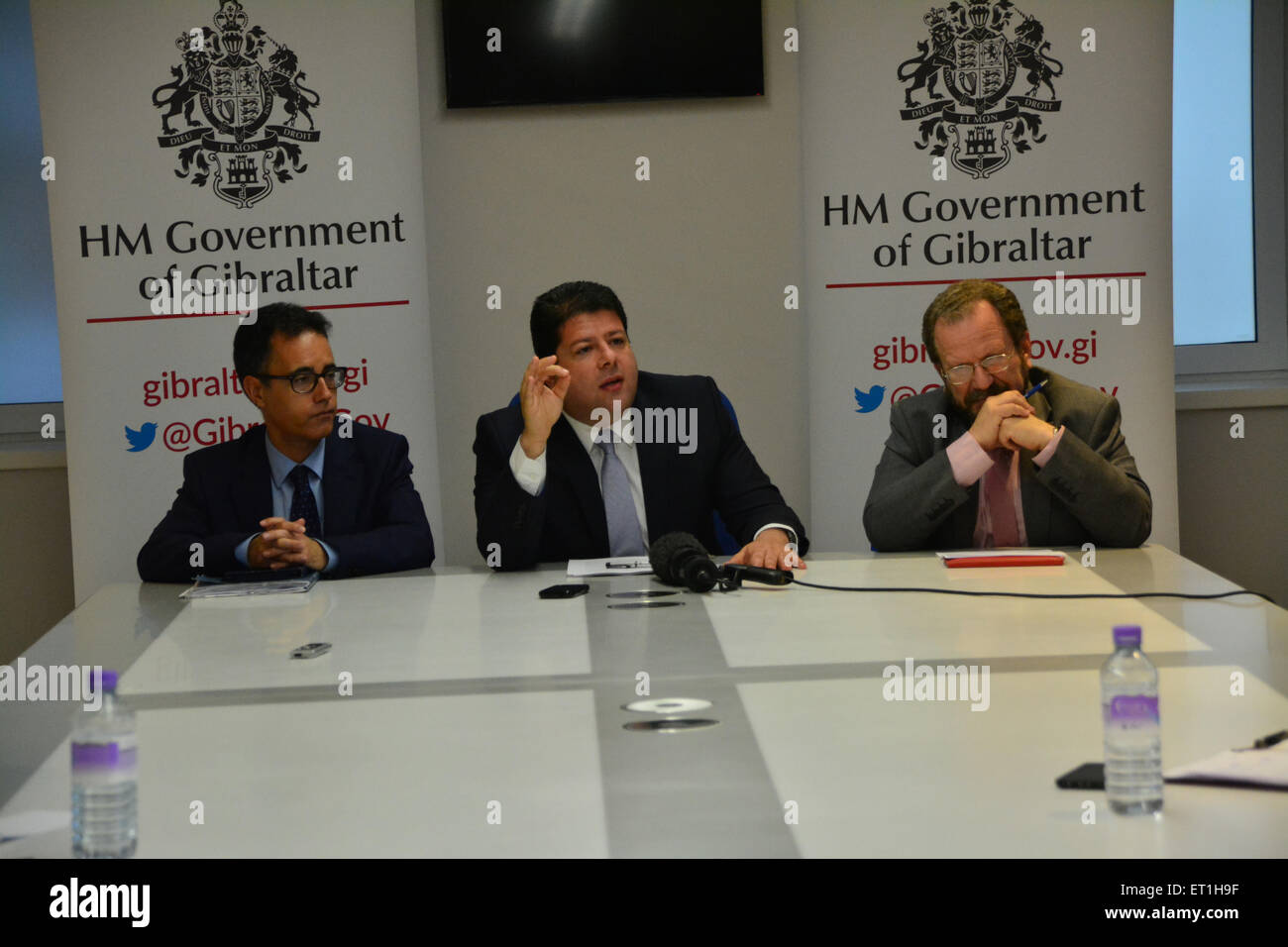 Gibraltar - 10th June 2015 - Pictured Fabian Picardo, Chief Minister of ...