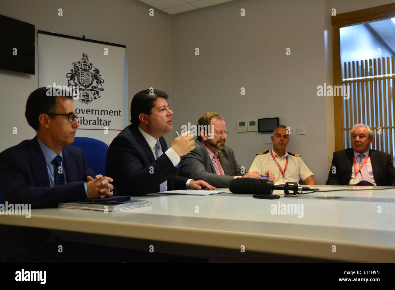 Gibraltar - 10th June 2015 - Pictured Fabian Picardo, Chief Minister of ...