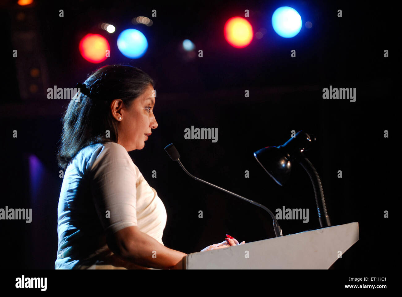 Renowned Indian Film Actress Shabana High Resolution Stock Photography ...