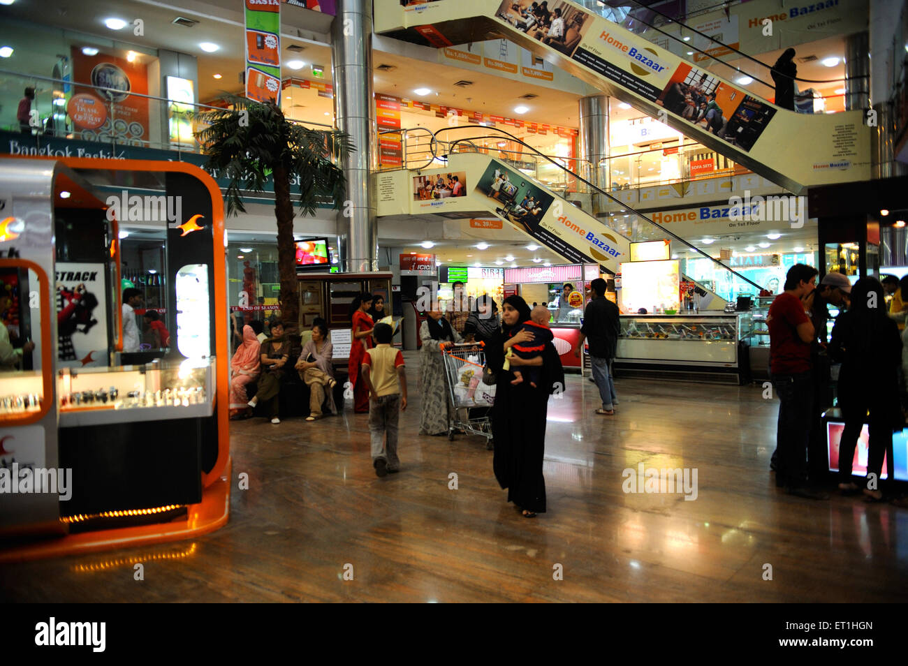 shopping mall interior, shopping center, Bombay, Mumbai, Maharashtra ...